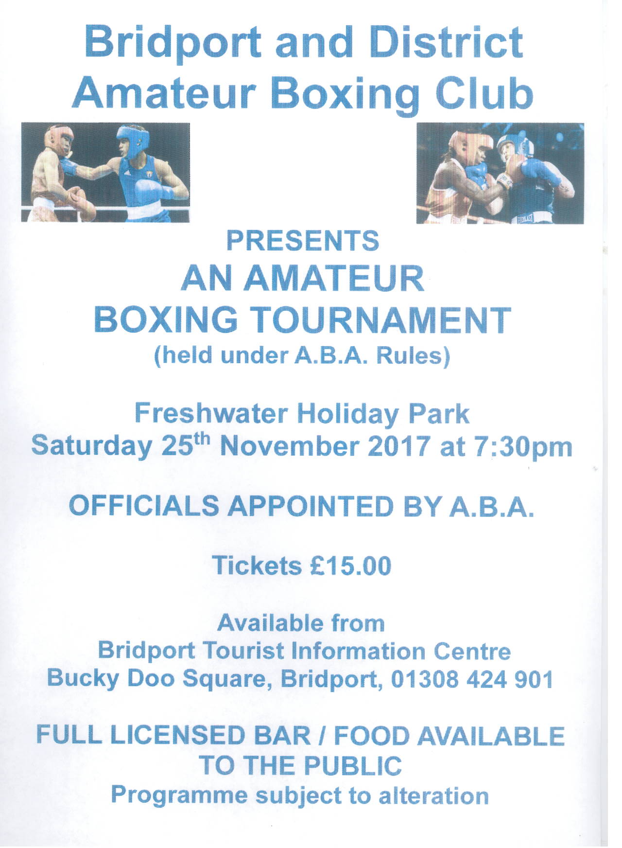 Boxing - Bridport & West Bay
