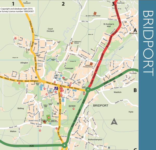 map jpeg - Bridport & West Bay