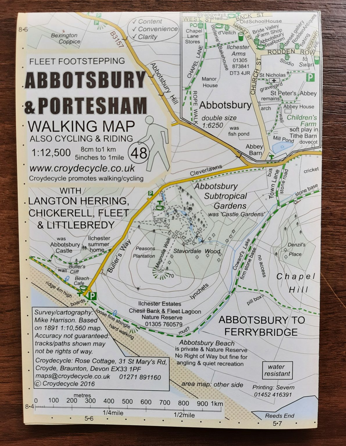 Abbotsbury & Portesham Walking Map - Bridport & West Bay