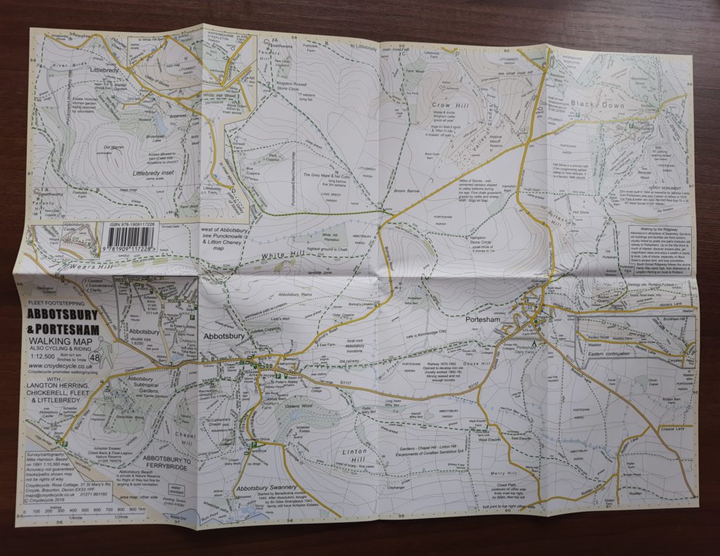 Abbotsbury & Portesham Walking Map - Bridport & West Bay